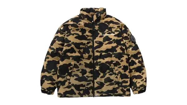 A BATHING APE 1st Camo Down Jacket - Yellow