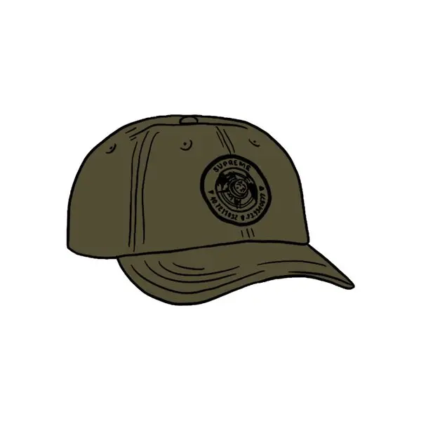 Supreme Compass 6-panel Hat - Olive