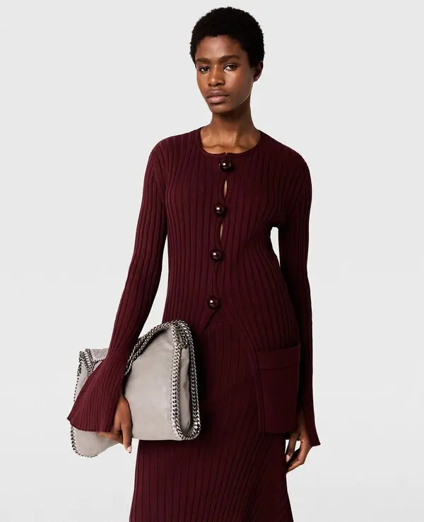 Stella McCartney Ribbed Long-sleeved Cardigan