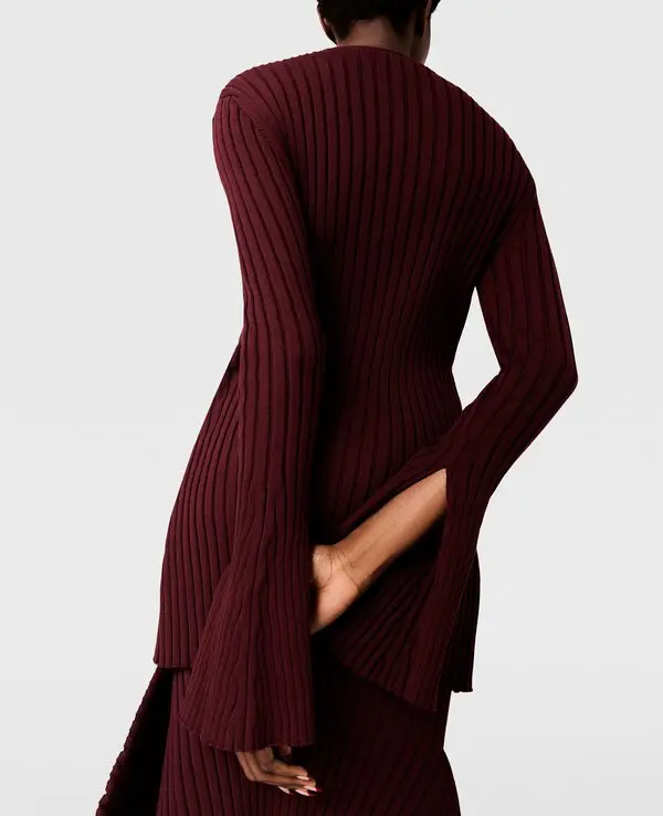 Stella McCartney Ribbed Long-sleeved Cardigan