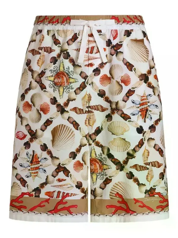 Dolce & Gabbana Cotton Bermuda Shorts - White