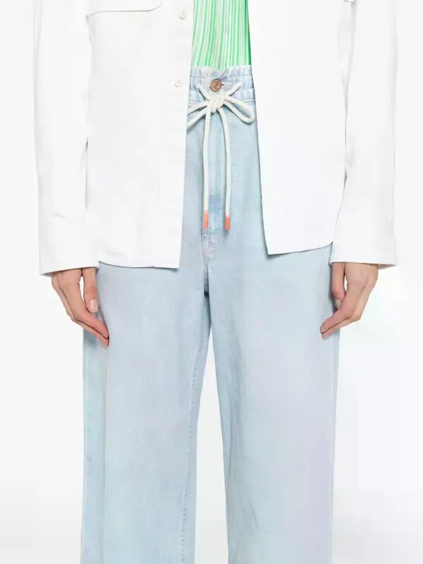 MOTHER The Drawn Tagger Flood Jeans