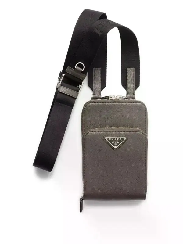 Prada Zip-around Phone Pouch - Grey