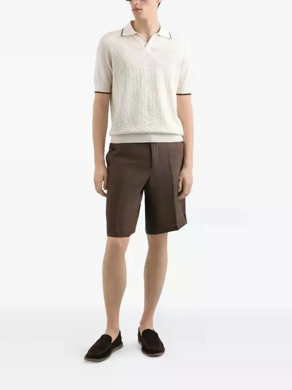 Dolce & Gabbana Linen-blend Bermuda Shorts