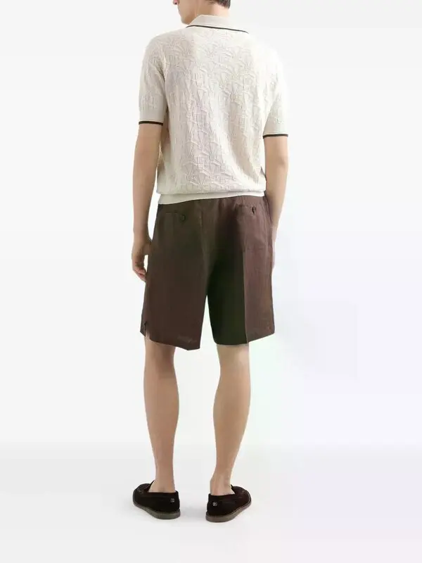 Dolce & Gabbana Linen-blend Bermuda Shorts