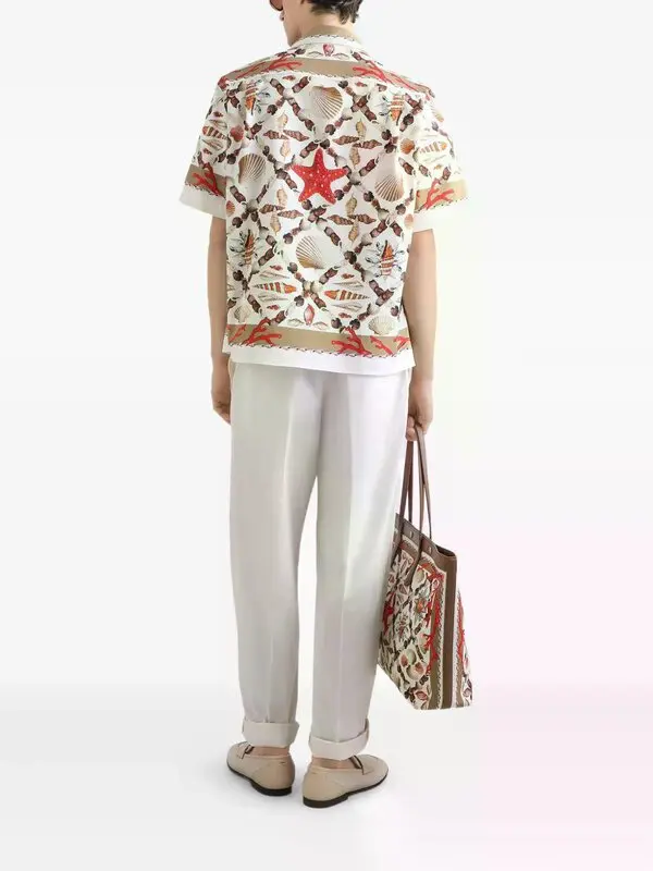 Dolce & Gabbana Shell-print Hawaii Shirt