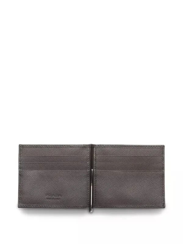 Prada Saffiano Leather Wallet - Grey