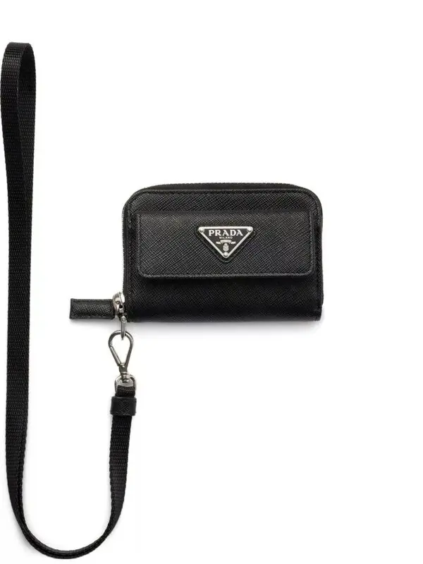 Prada Saffiano Leather Cardholder - Black