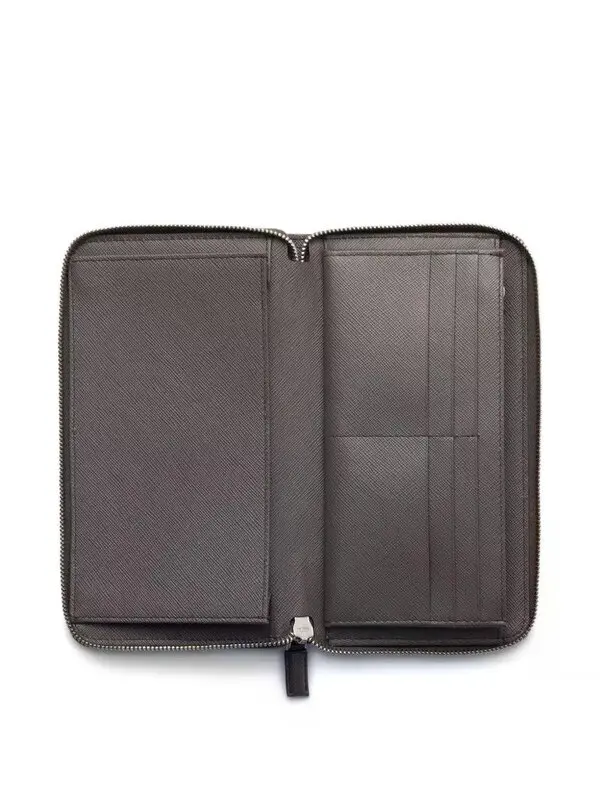 Prada Saffiano Leather Wallet - Grey