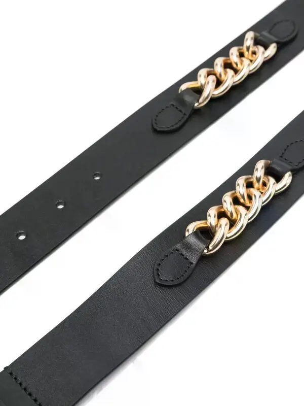 Maje Chain-link Leather Belt