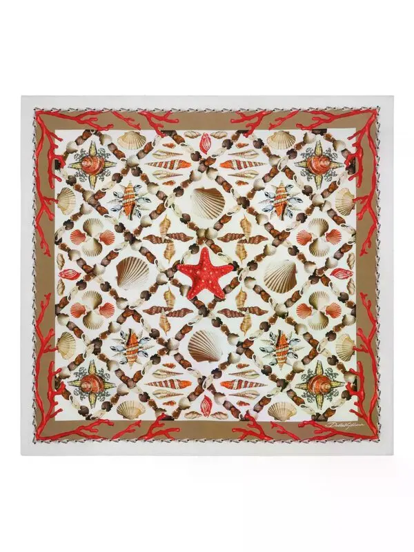 Dolce & Gabbana Silk Scarf - Red