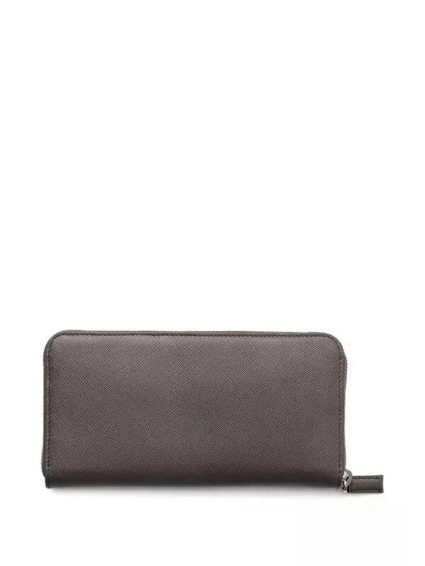 Prada Textured Zip-around Wallet