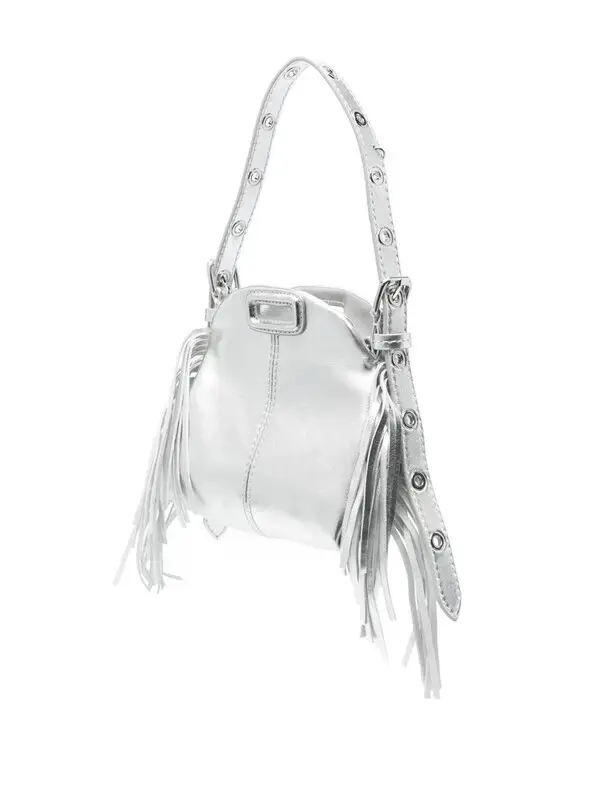 Maje Mini Shoulder Bag - Silver