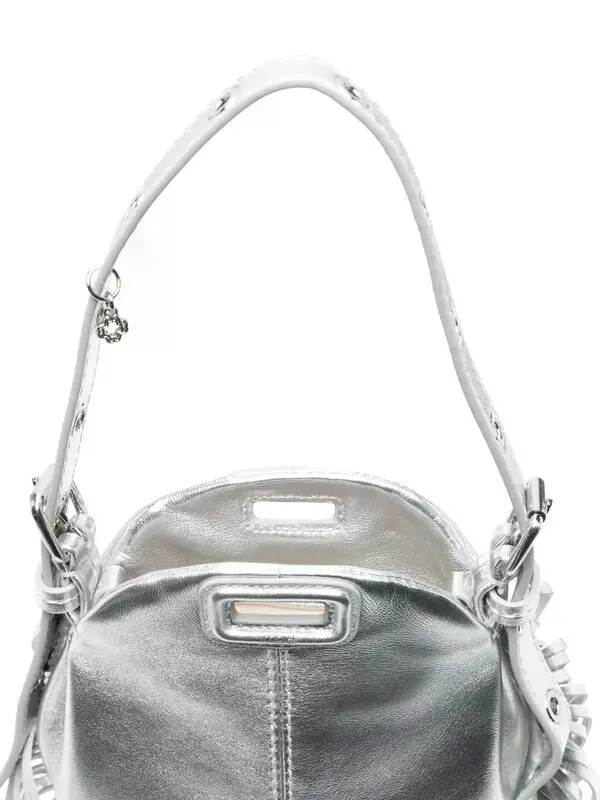Maje Mini Shoulder Bag - Silver