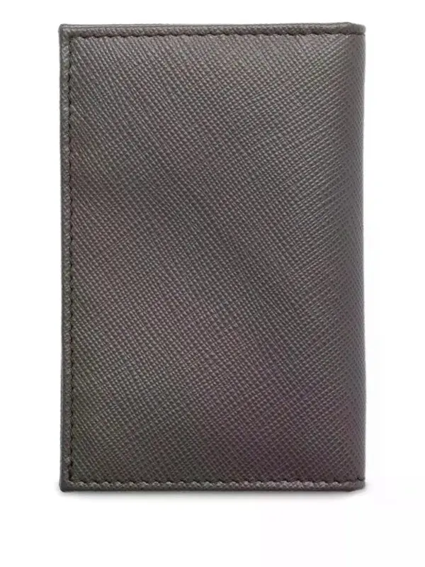 Prada Saffiano Leather Card Holder - Grey