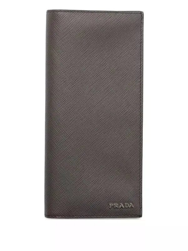 Prada Saffiano Leather Wallet - Grey