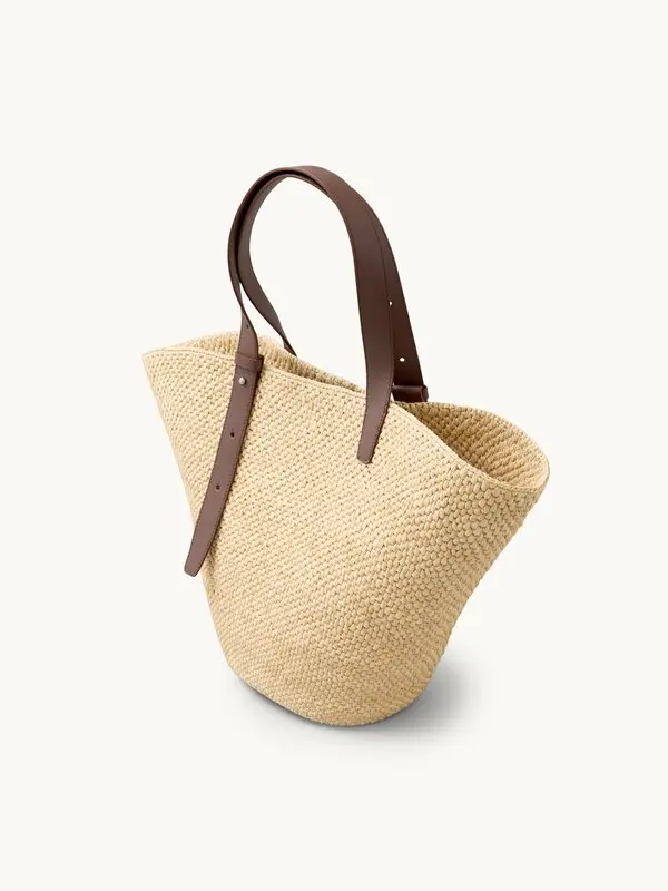 Lié Studio Large Bianca Raffia Bag - Natural