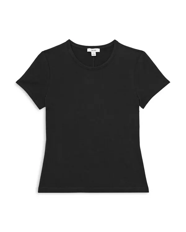 REISS Jolie Tee - Black