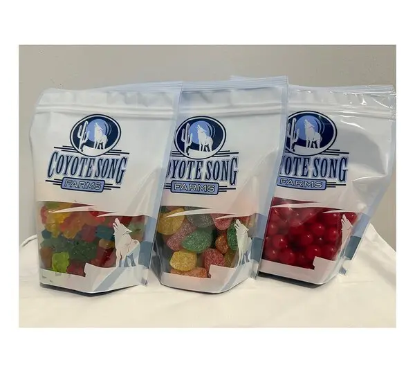 COYOTE SONG FARMS 1lb Bags Gummy Candy Variety Pack - One-color