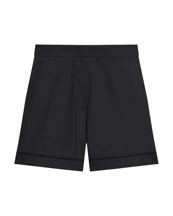 Theory Eyelet Trim Shorts - Black