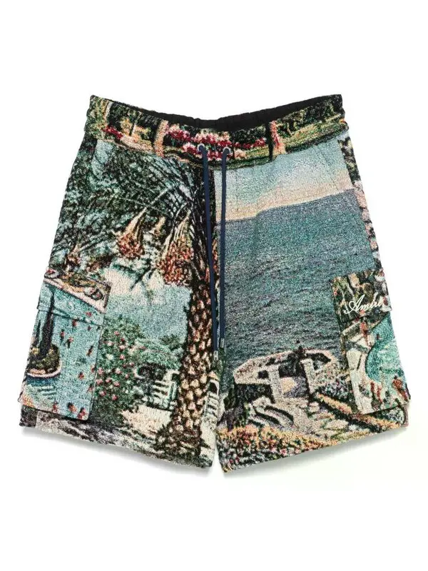 Amiri Graphic-print Knee-length Shorts