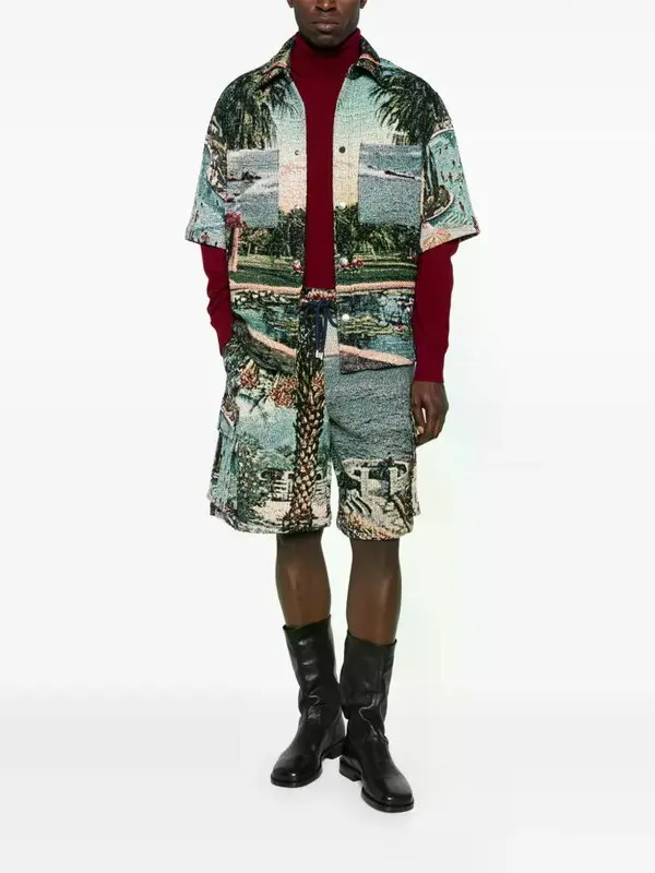 Amiri Graphic-print Knee-length Shorts