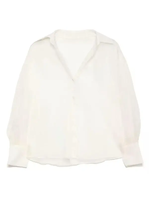 ISABEL SANCHIS Silk Long-sleeve Shirt