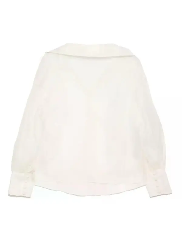 ISABEL SANCHIS Silk Long-sleeve Shirt