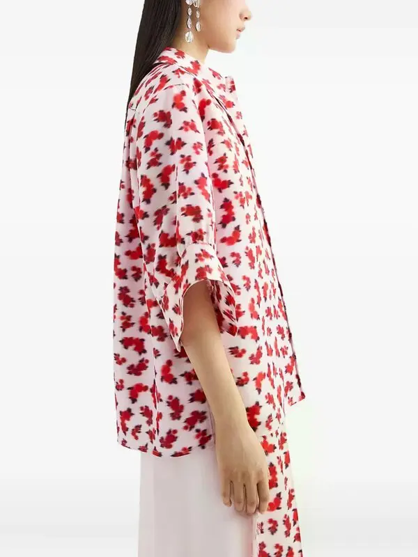 JIL SANDER Floral-print Shirt - Red