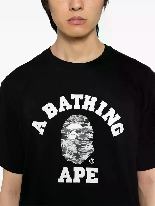 A BATHING APE Logo-printed T-shirt - Black