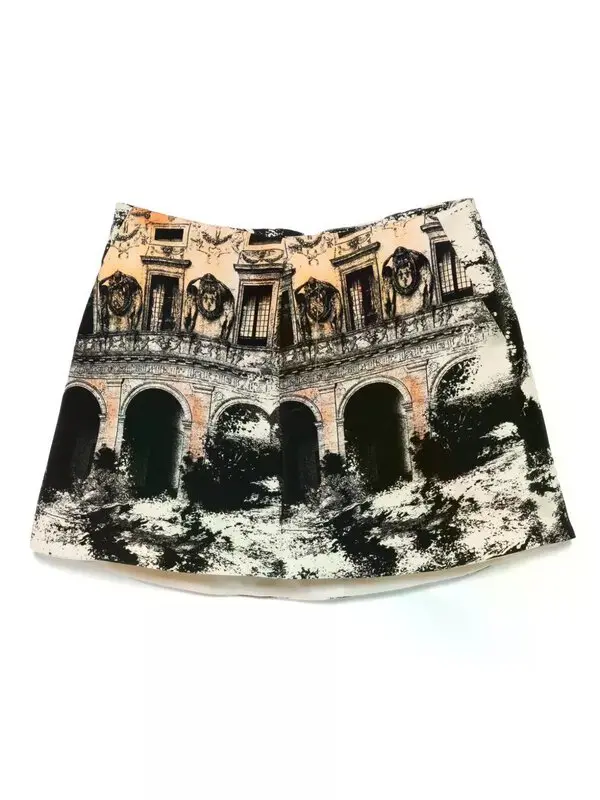 ISABEL SANCHIS Landscape Print Skirt