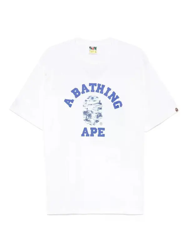 A BATHING APE Logo-printed T-shirt - White