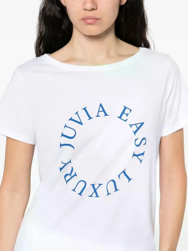 JUVIA Logo-print Cotton T-shirt