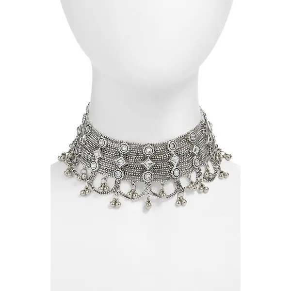 CHILD OF WILD Parvati Goddess Choker Necklace - Silver