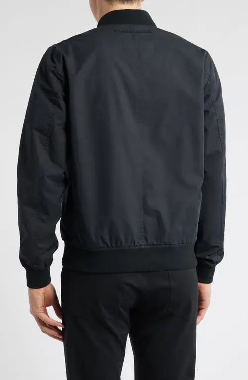 ALLSAINTS Bassett Reversible Bomber Jacket - Black/ Command Blue