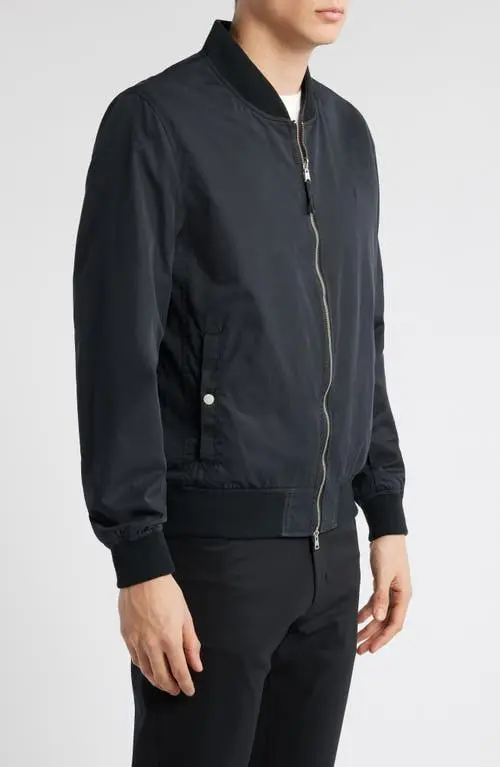 ALLSAINTS Bassett Reversible Bomber Jacket - Black/ Command Blue