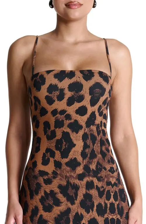 naked print mini dress Naked Wardrobe Women's Tortoiseshell Print Minidress - Brown