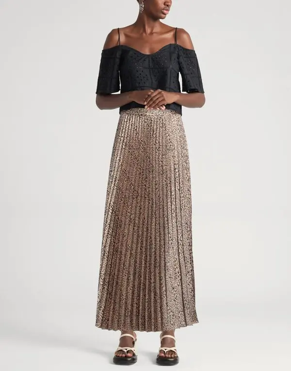 TWINSET Polyester Maxi Pleated Skirt