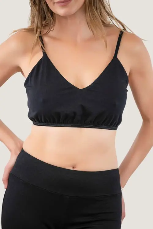 JJWINKS Light Hug® Sleep & Lounge Bralette - Black