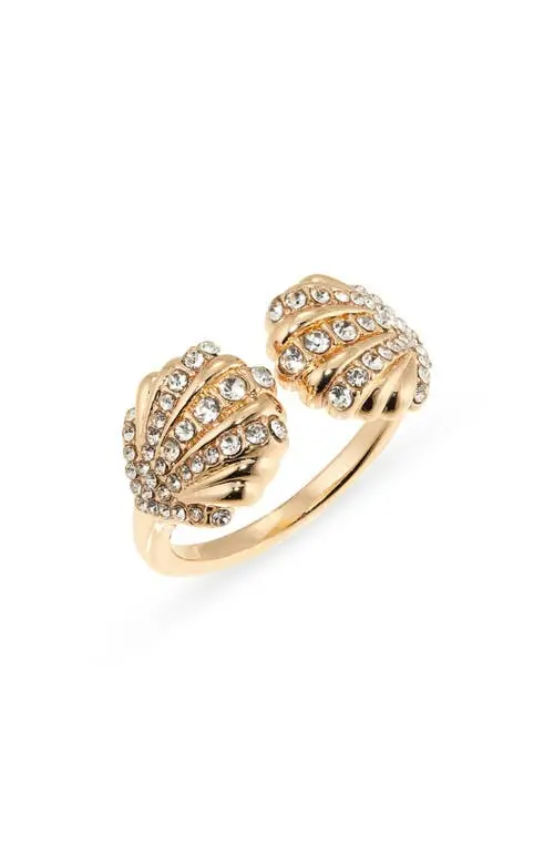Baublebar Marnie Shell Ring - Gold/ Clear