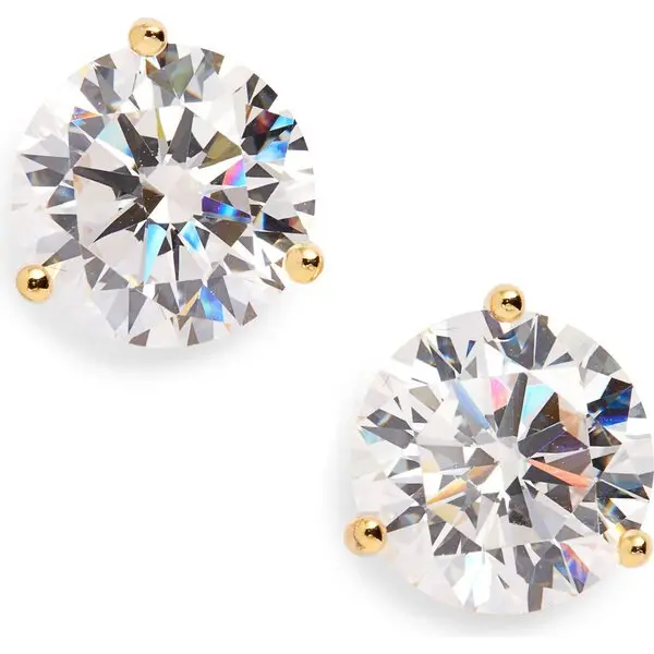 Nordstrom 8.0ct Cubic Zirconia Stud Earrings - Gold