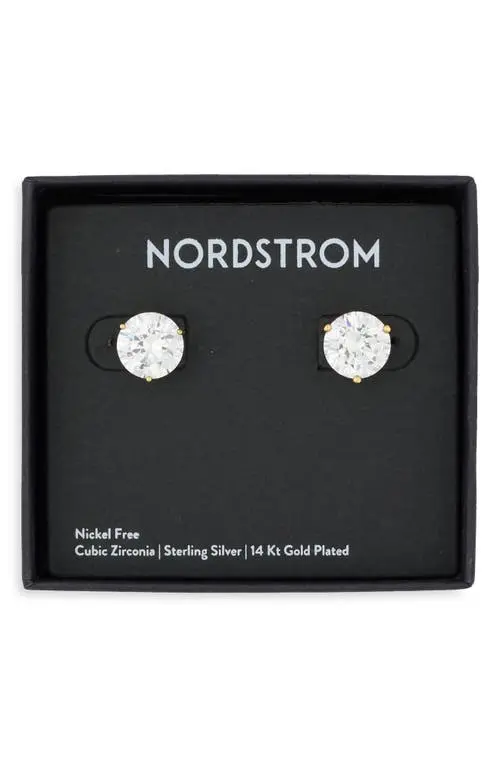 Nordstrom 8.0ct Cubic Zirconia Stud Earrings