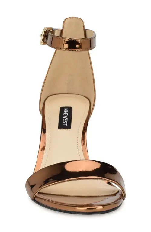 Nine West Ankle Strap Sandal - Bronze