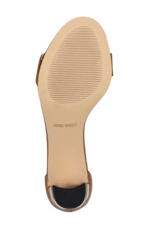 Nine West Ankle Strap Sandal - Bronze