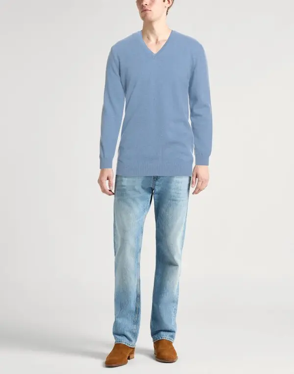 DANIELE FIESOLI Sweater Light Wool Cashmere - Blue
