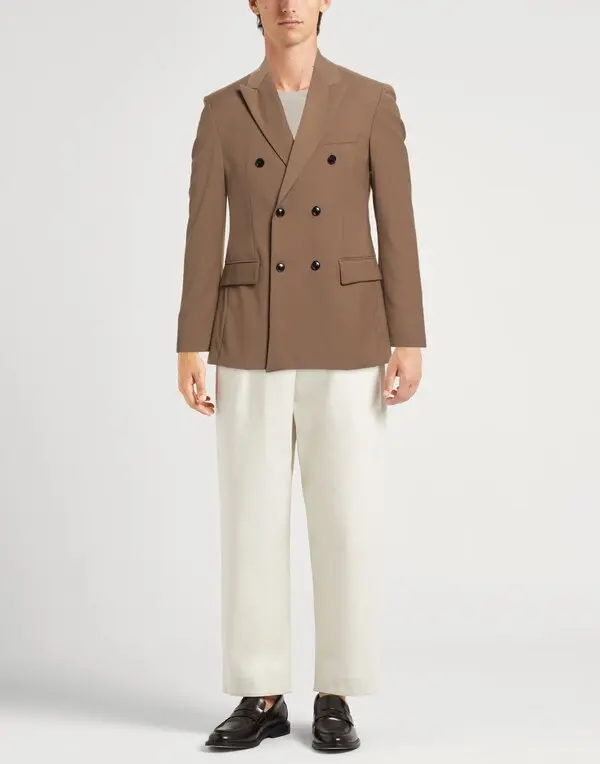 LIU •JO MAN Double-breasted Blazer - Beige