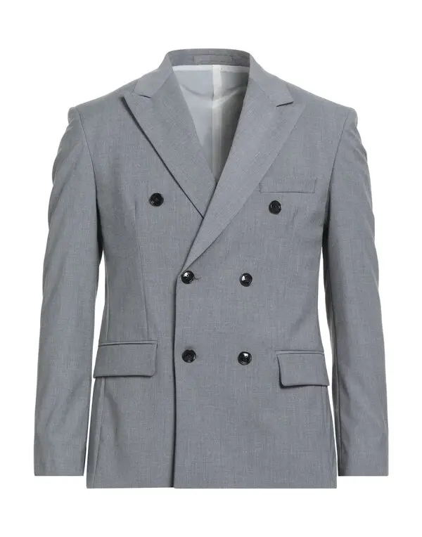 LIU •JO MAN Double-breasted Blazer - Grey