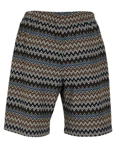 Missoni Chevron Print Knit Shorts - Black