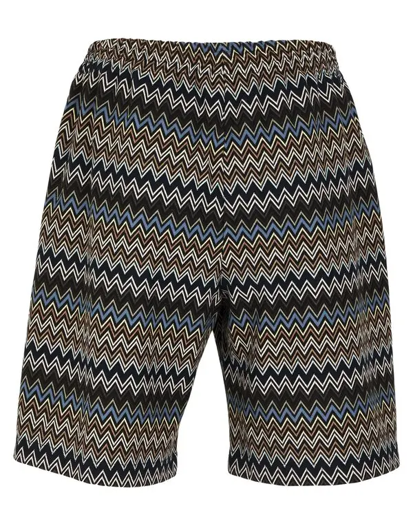 Missoni Chevron Print Knit Shorts - Black