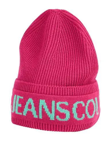 Versace Intarsia-knit Beanie - Magenta
